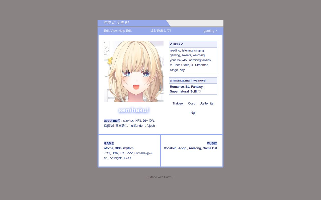 sen carrd♡